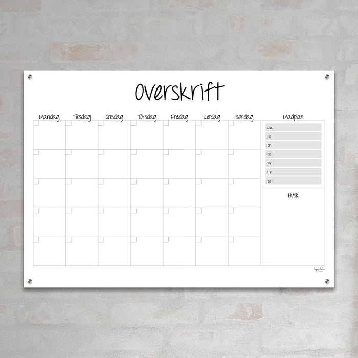 Månedsplan - køb den originale hos ugeplan.dk